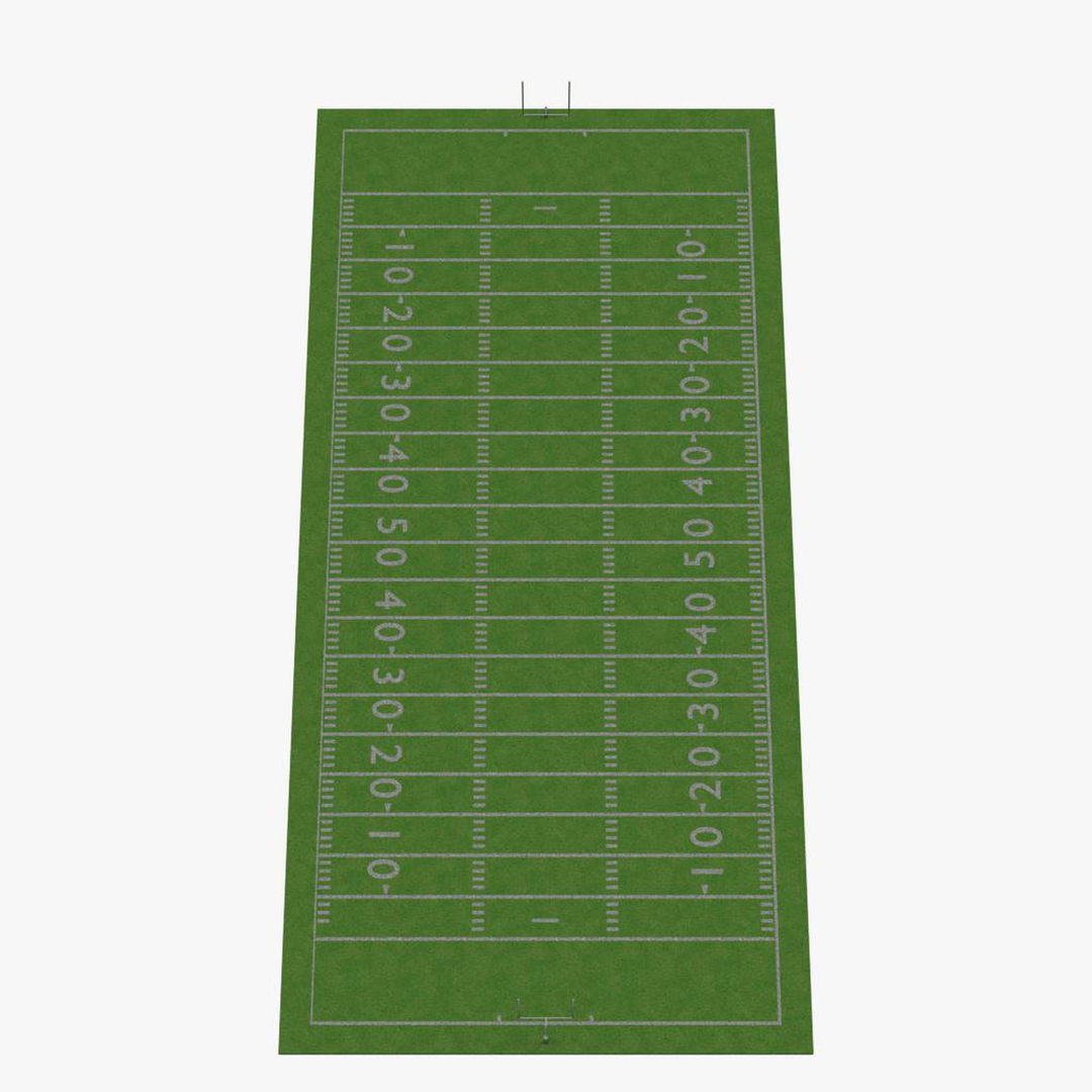 3D American Football Field - TurboSquid 1630733