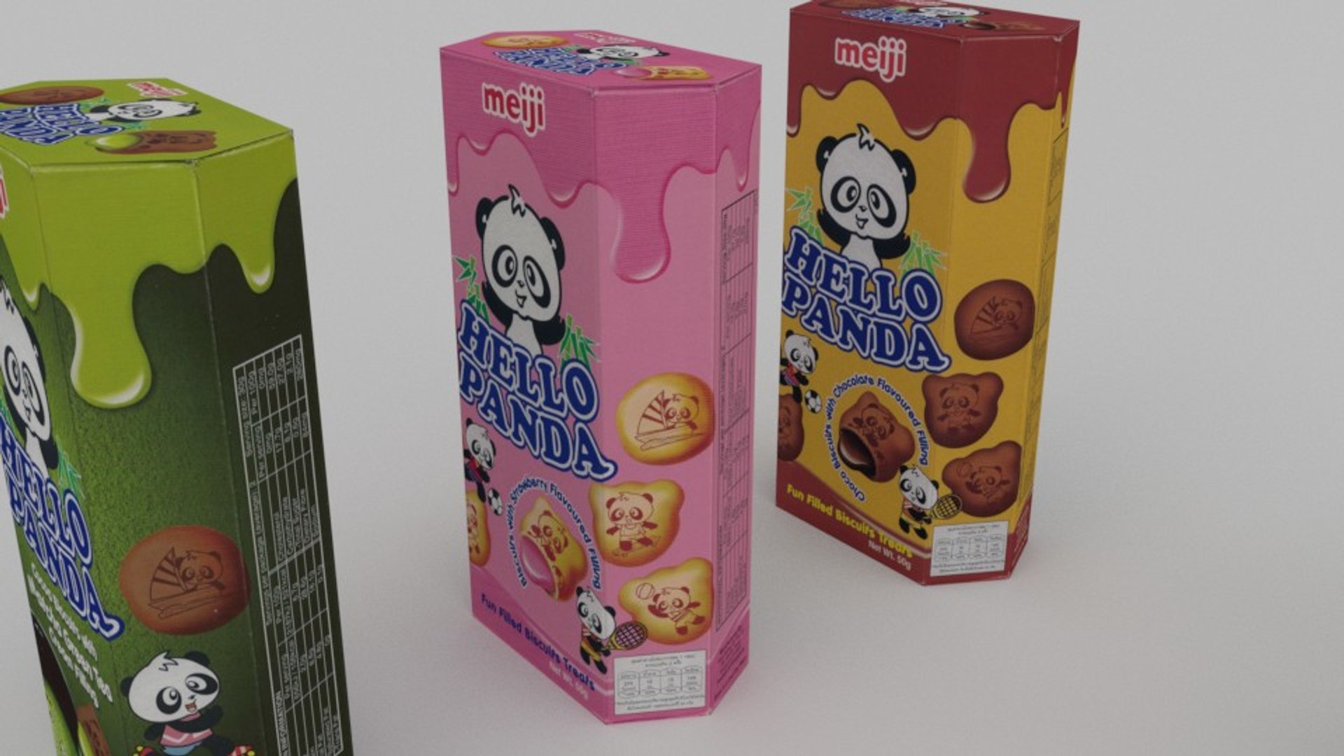 3d Meiji Hello Panda Snack