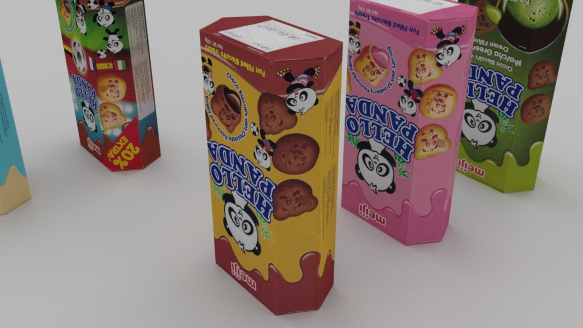 3d Meiji Hello Panda Snack