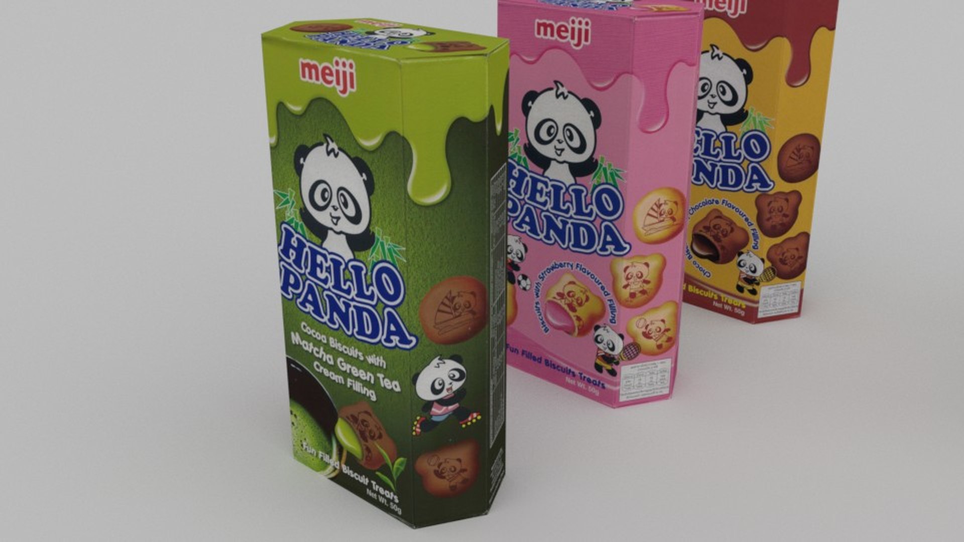 3d Meiji Hello Panda Snack