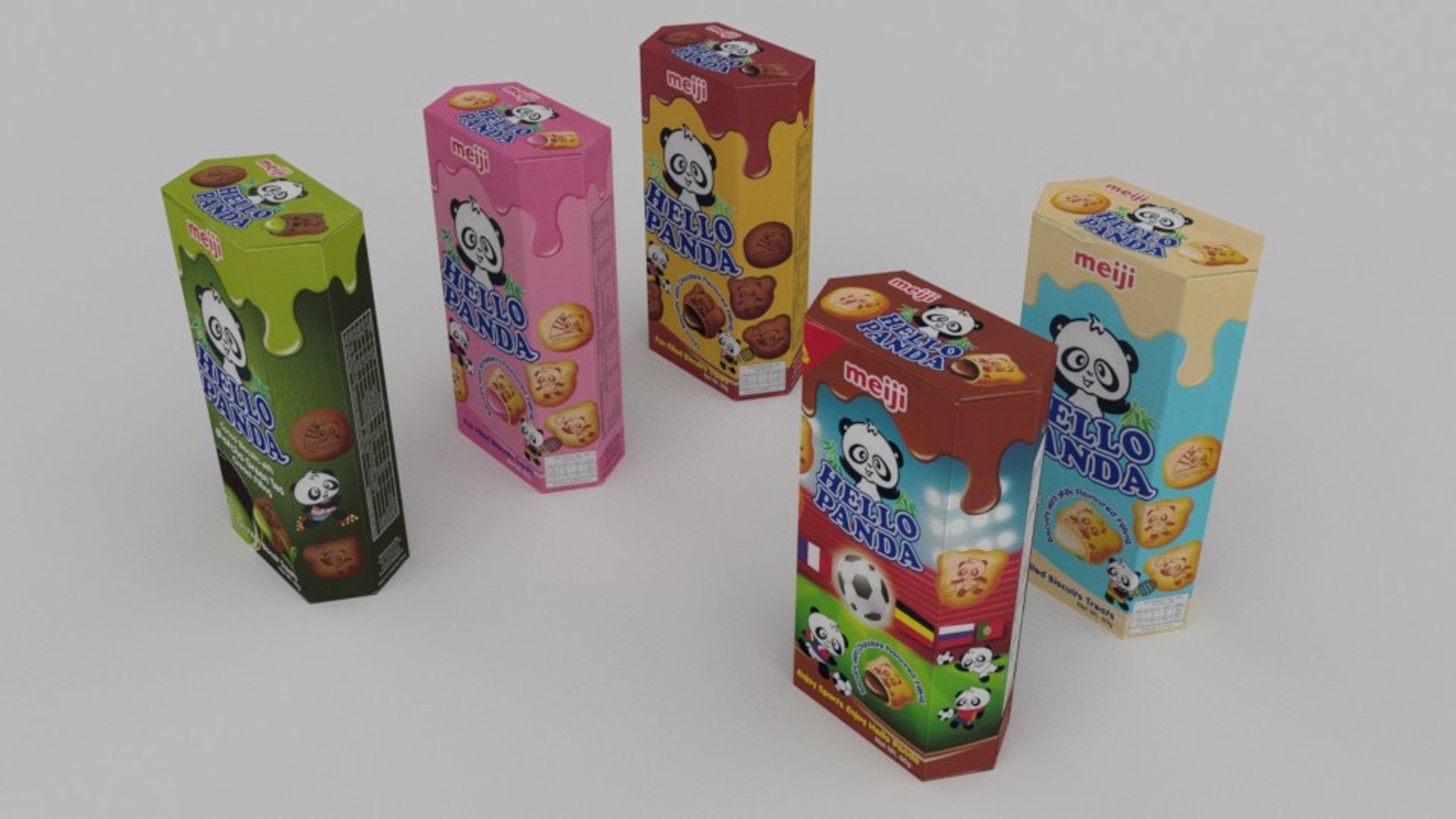 3d Meiji Hello Panda Snack