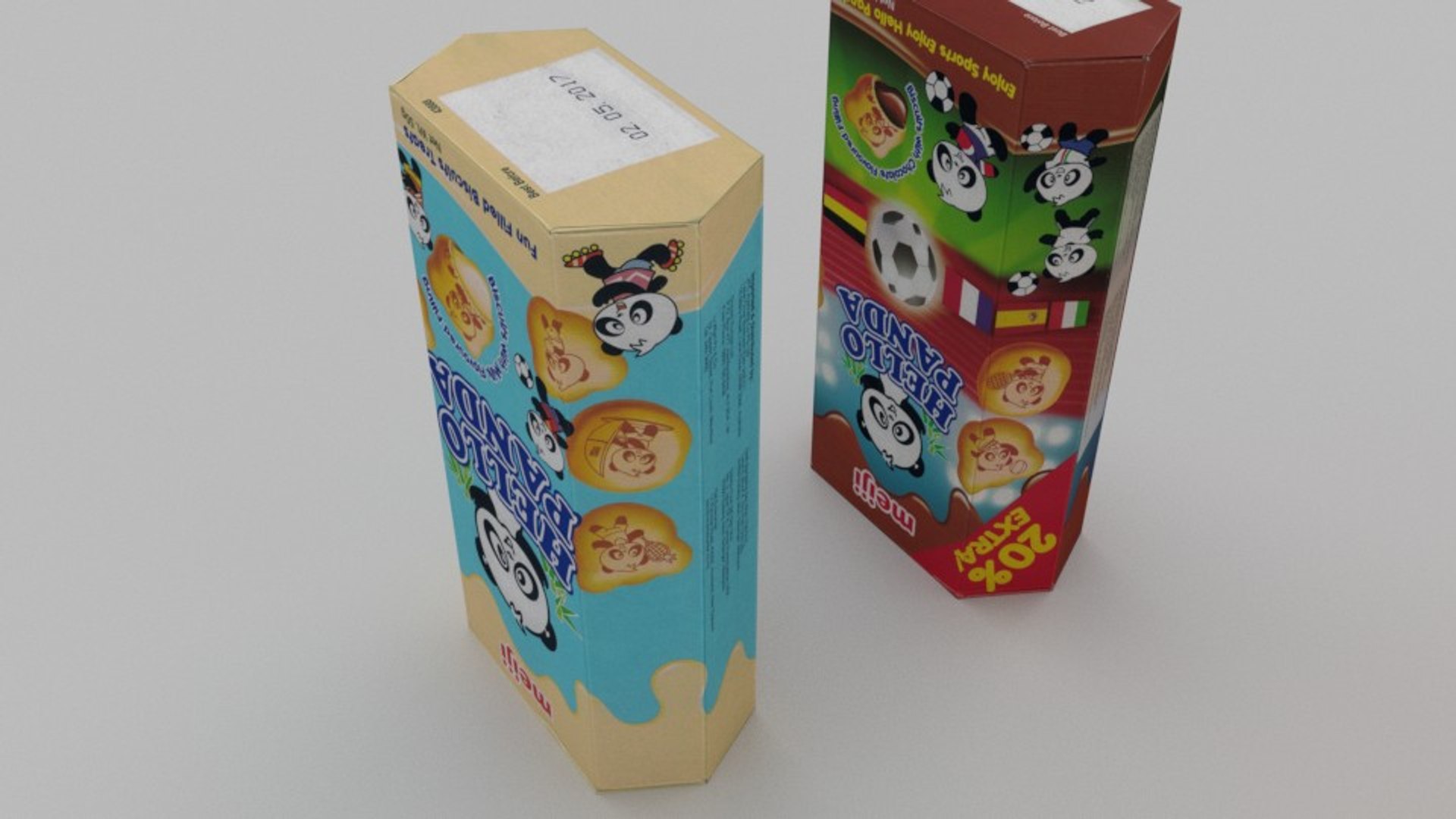 3d Meiji Hello Panda Snack