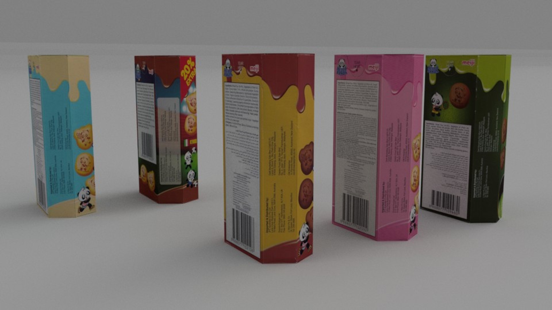 3d Meiji Hello Panda Snack