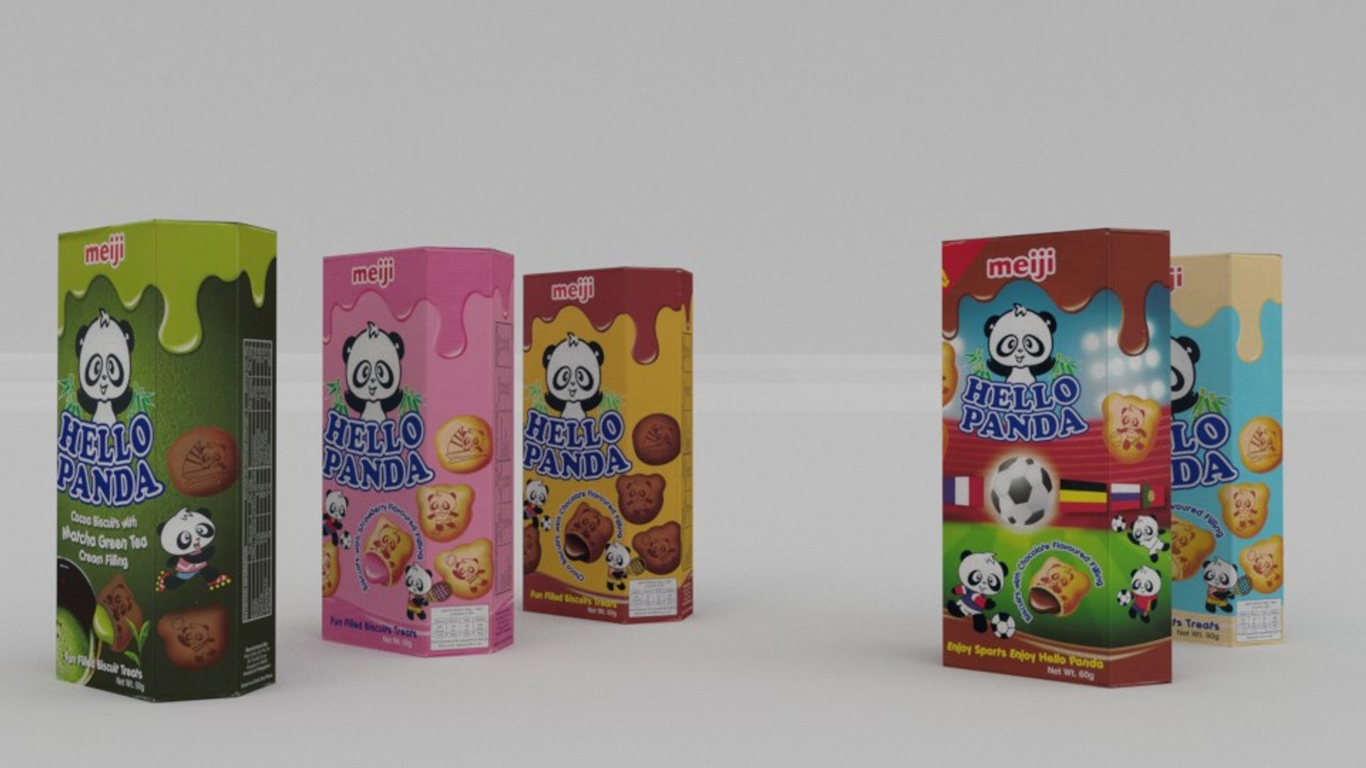 3d Meiji Hello Panda Snack