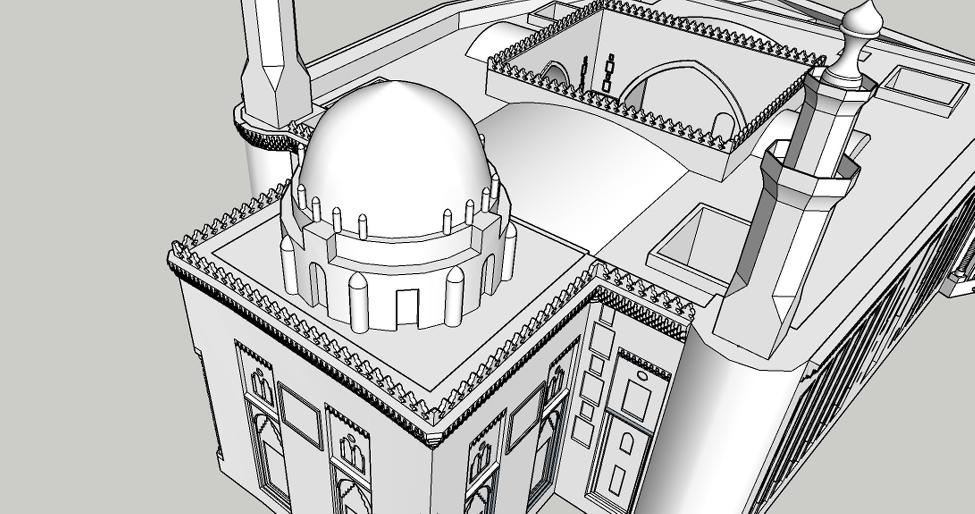 3D Mosque And Madrasa Of Sultan Hassan Model - TurboSquid 2237321