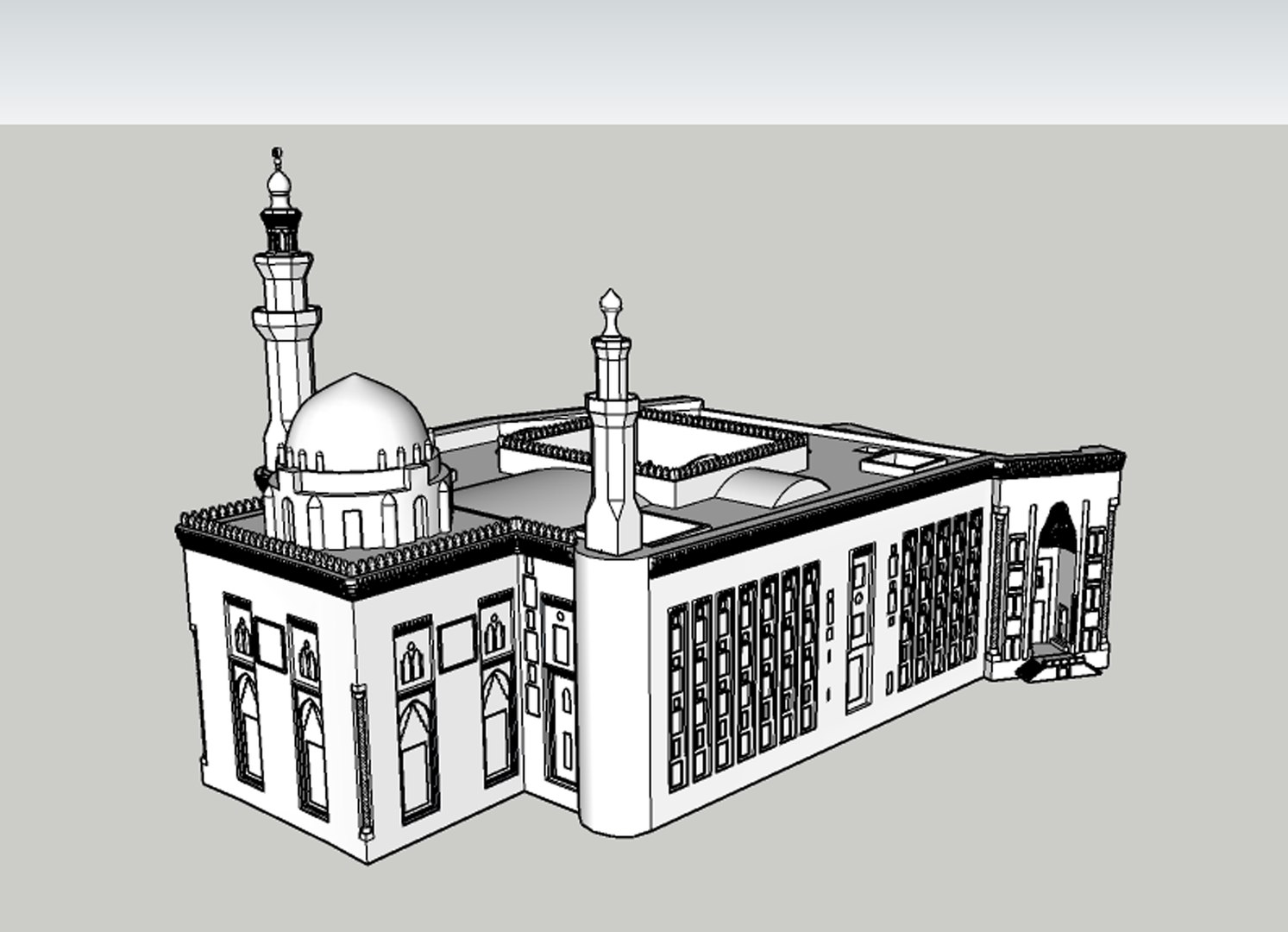 3D Mosque And Madrasa Of Sultan Hassan Model - TurboSquid 2237321