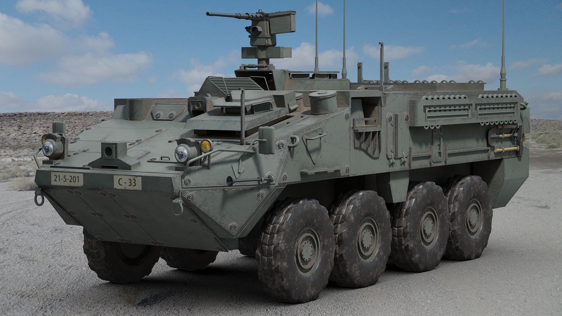M1126 Stryker ICV 3D Model - TurboSquid 2414346