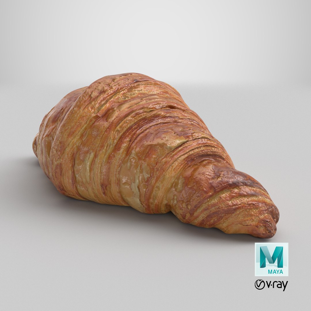 Classic Butter Croissant 3D Model - TurboSquid 2129463
