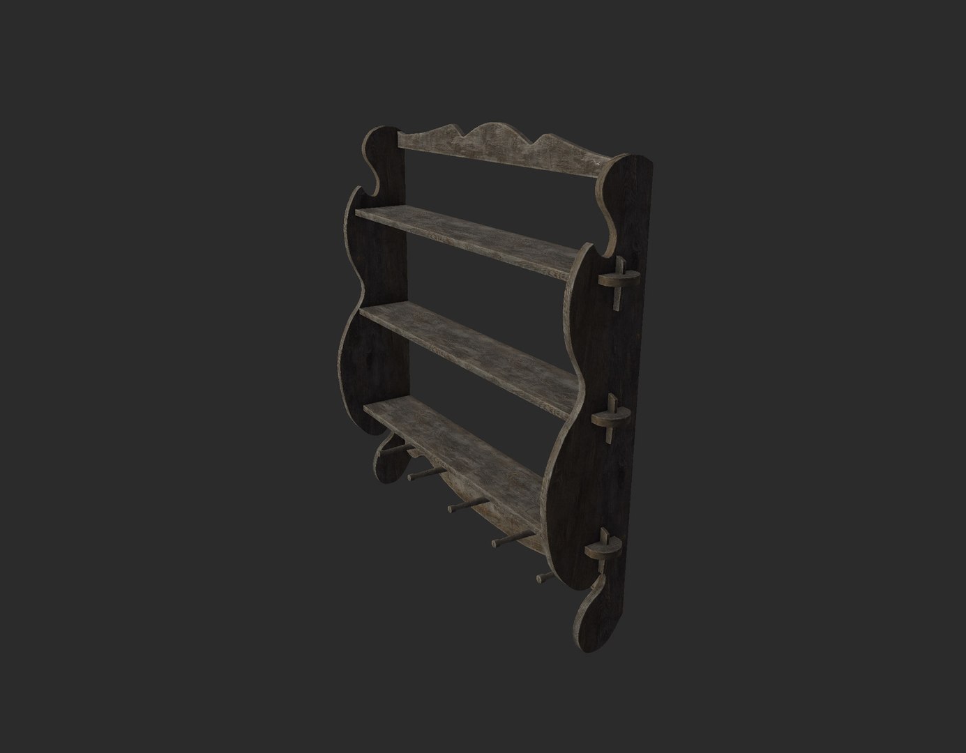 3D Model Classic Shelf - TurboSquid 1557741