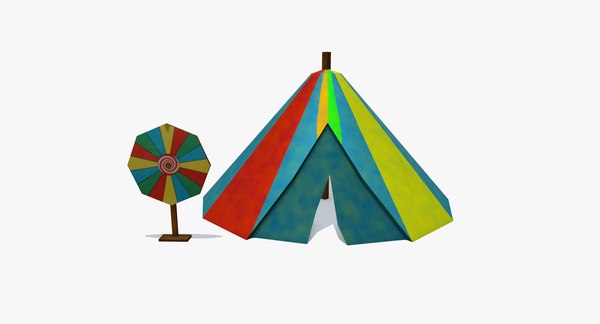 3D модель Fortune Tent Game Готова - TurboSquid 1095271