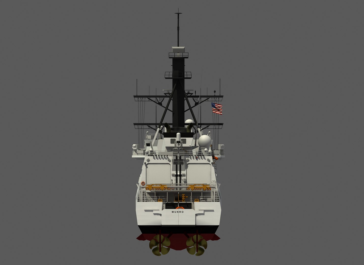 USCGC MUNRO - LEGEND CLASS US CUTTER-COAST GUARD 3D Model - TurboSquid ...