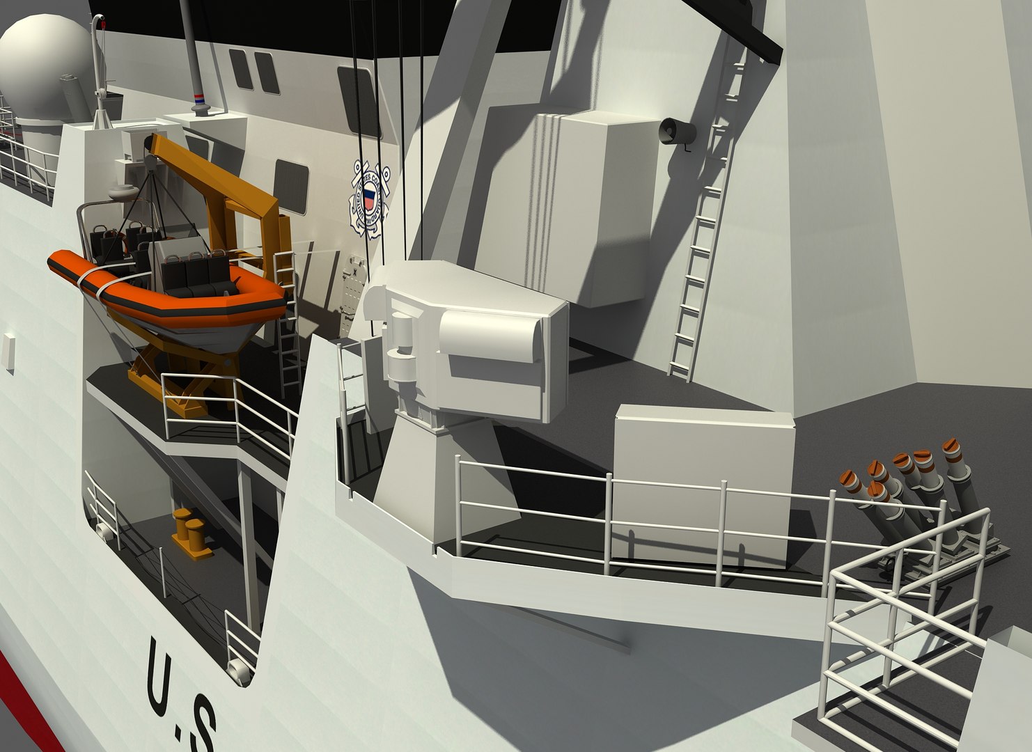 USCGC MUNRO - LEGEND CLASS US CUTTER-COAST GUARD 3D Model - TurboSquid ...