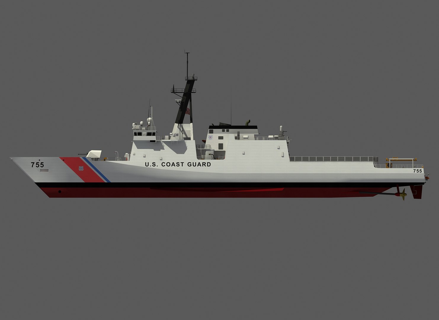 USCGC MUNRO - LEGEND CLASS US CUTTER-COAST GUARD 3D Model - TurboSquid ...