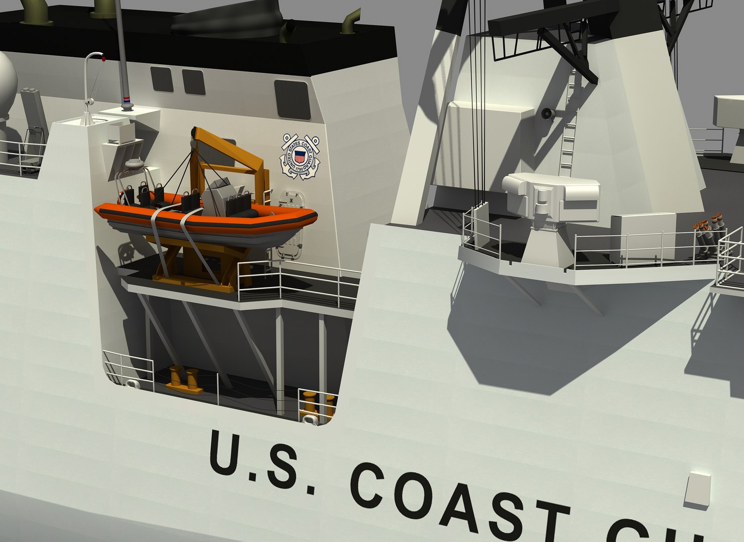 USCGC MUNRO - LEGEND CLASS US CUTTER-COAST GUARD 3D Model - TurboSquid ...