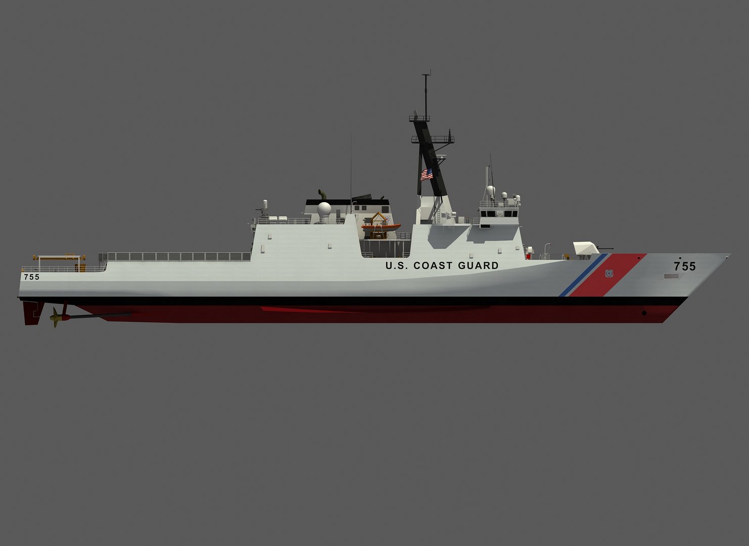 USCGC MUNRO - LEGEND CLASS US CUTTER-COAST GUARD 3D Model - TurboSquid ...