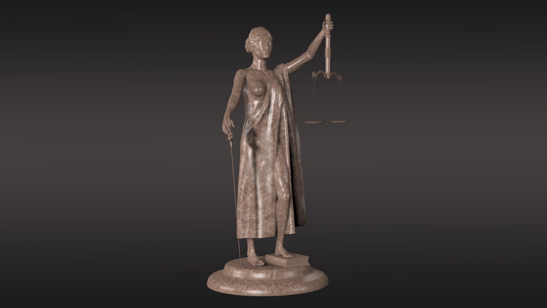 3D Lady Justice - TurboSquid 1325836