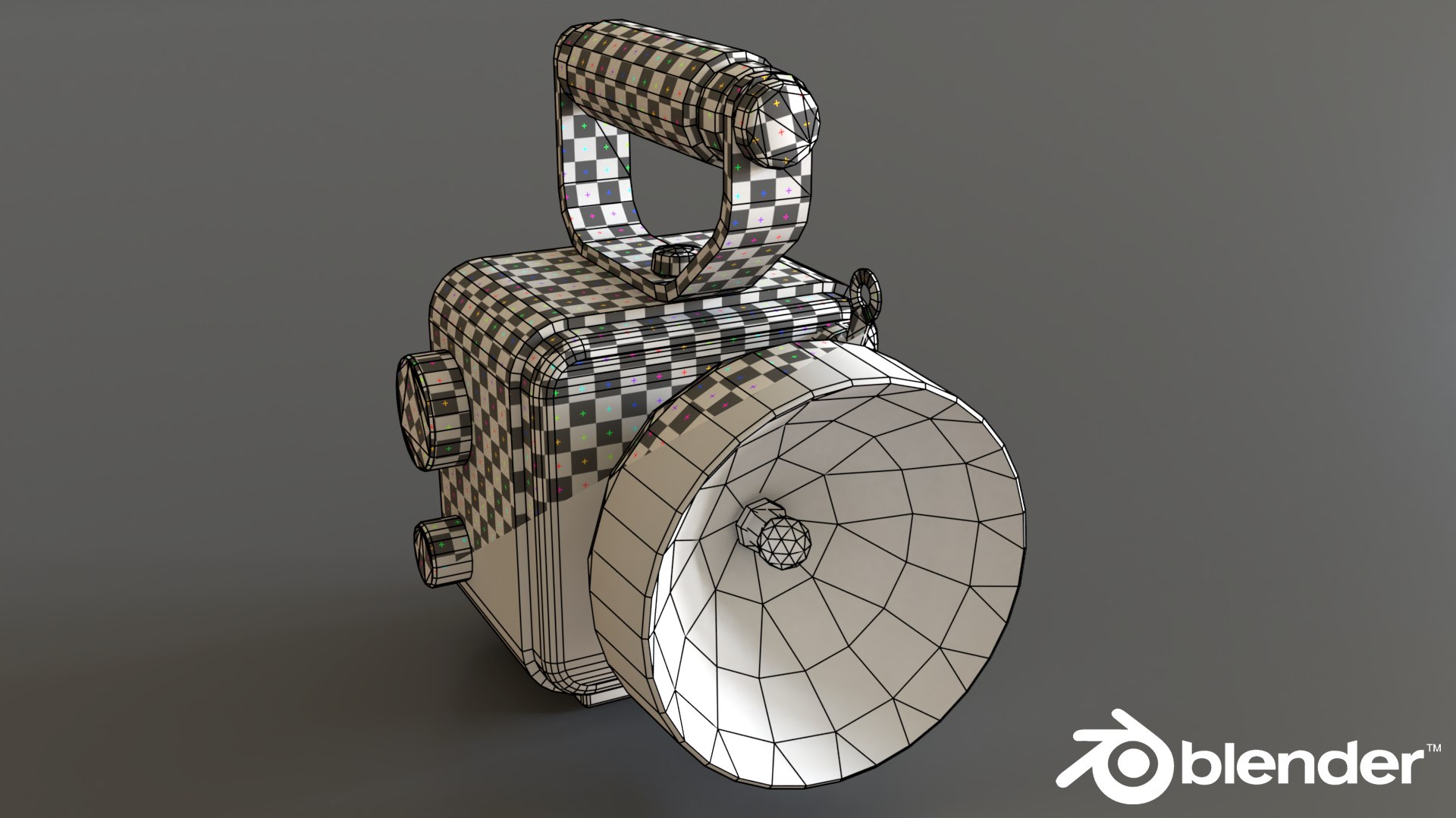 Retro Handheld Flashlight 3D Model - TurboSquid 1345125