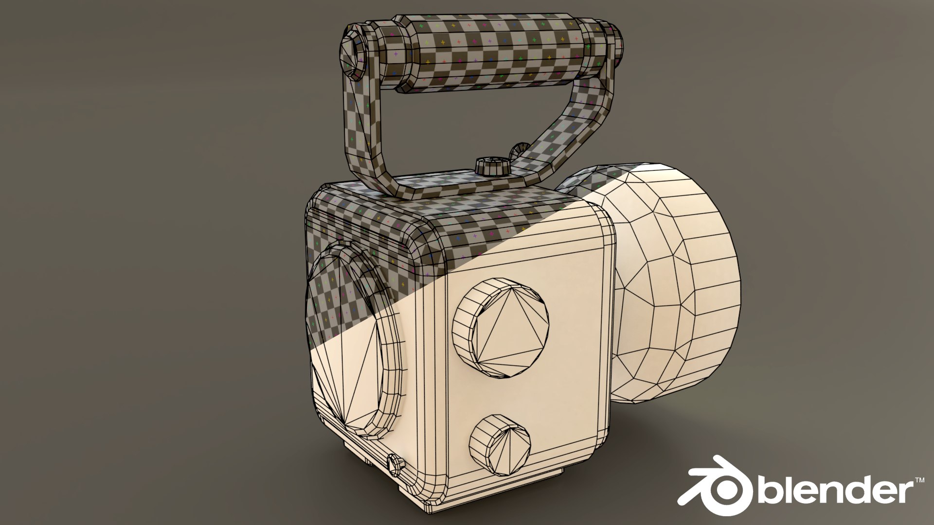 Retro Handheld Flashlight 3D Model - TurboSquid 1345125