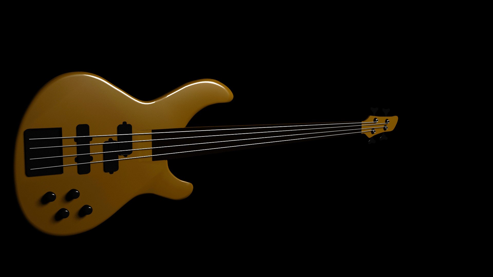 3d Bass Guitar