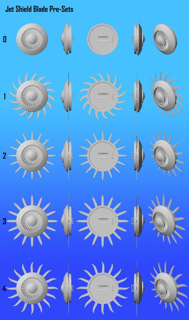 Shield Engine Blades 3D - TurboSquid 1349986