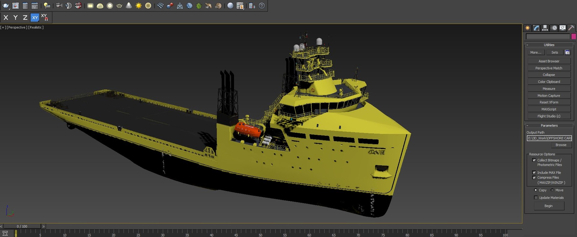 Platform Supply Vessel 3D Model - TurboSquid 1663419