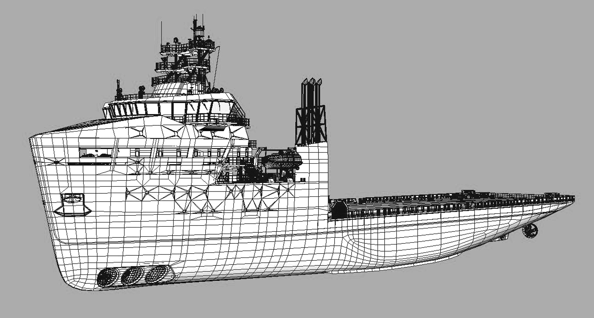 Platform supply vessel 3D model - TurboSquid 1663419