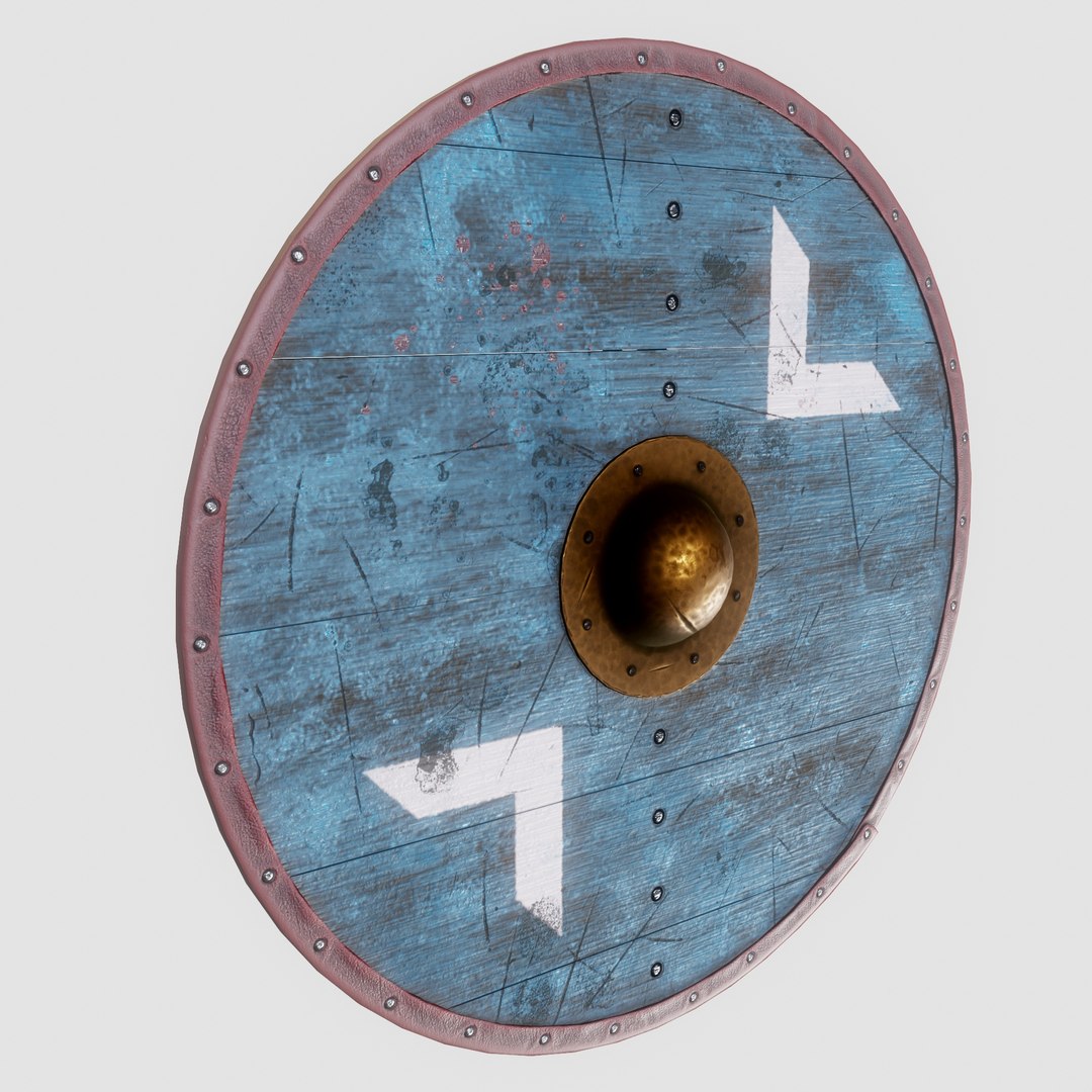 Viking shield Low-poly 3D model - TurboSquid 2101113