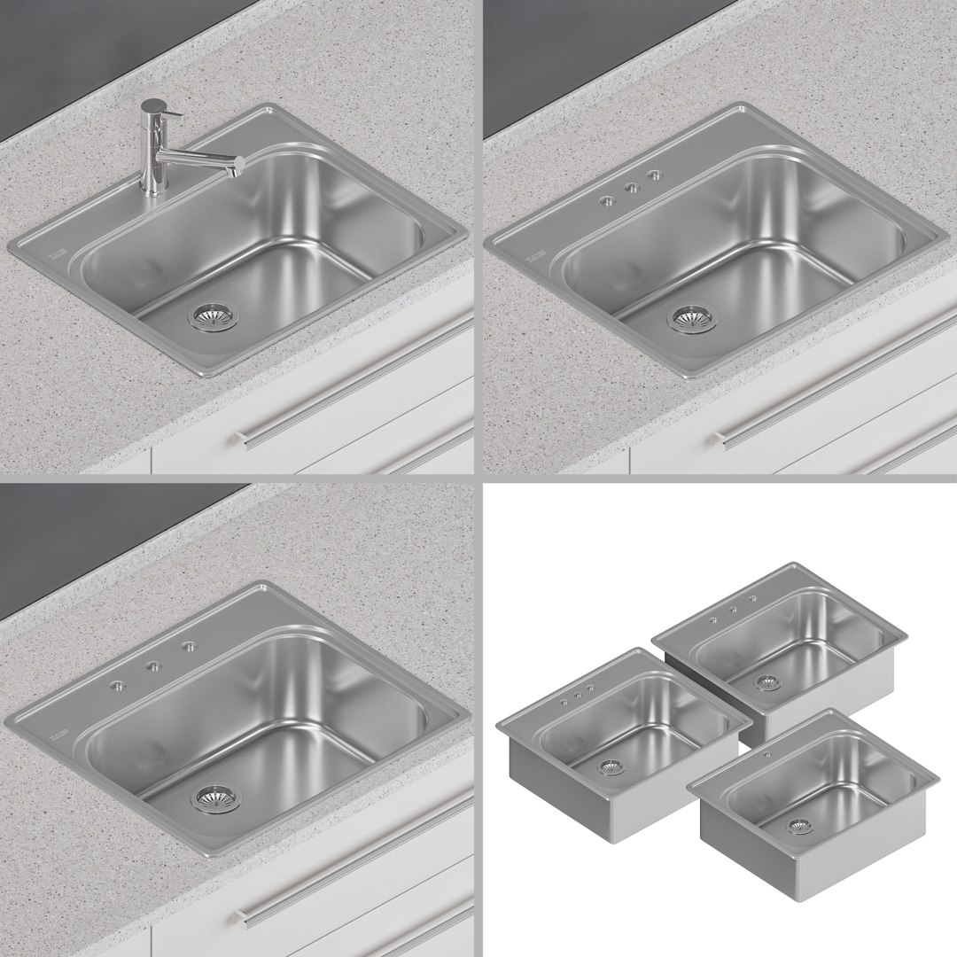 Blanco Essential And Blanco Tivo 3D Model - TurboSquid 2187286