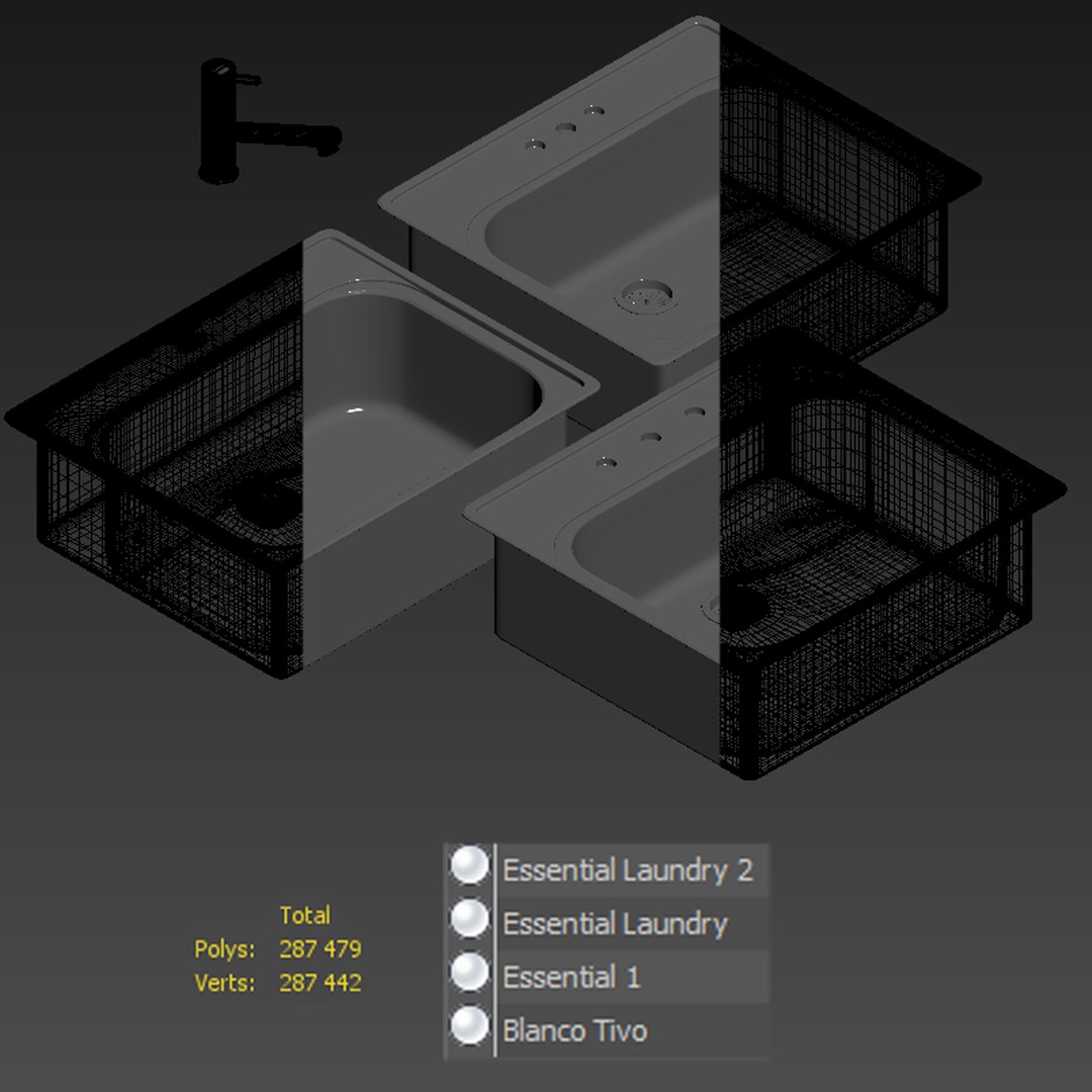 Blanco Essential And Blanco Tivo 3D Model - TurboSquid 2187286