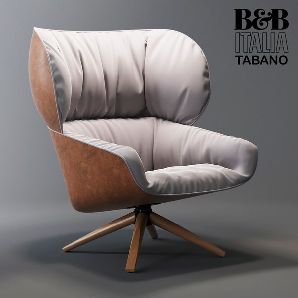 3d lounge chair tabano b italia