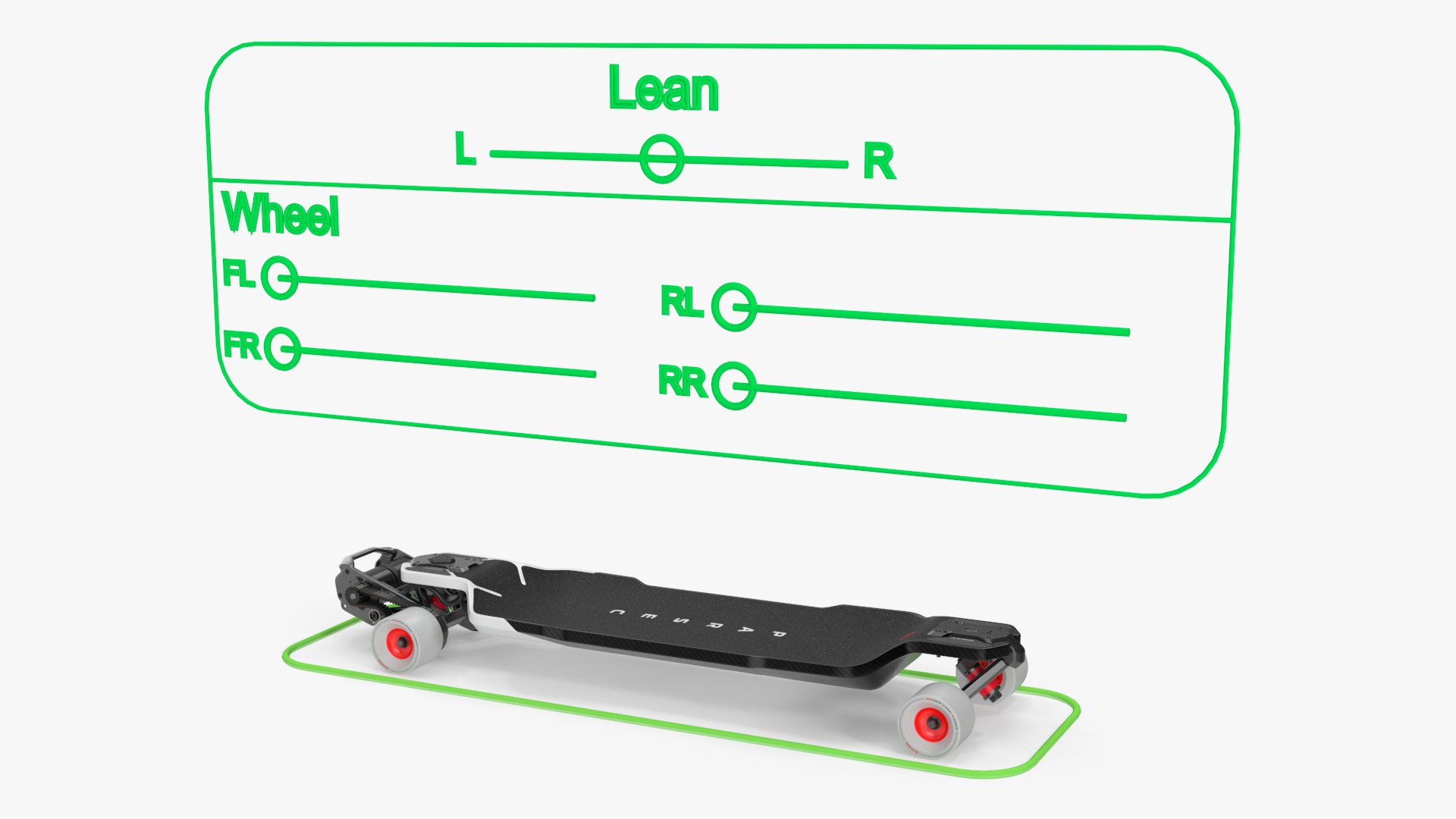 3D Aero Pro Longboard EV With Belt Drive System Rigged Model ...