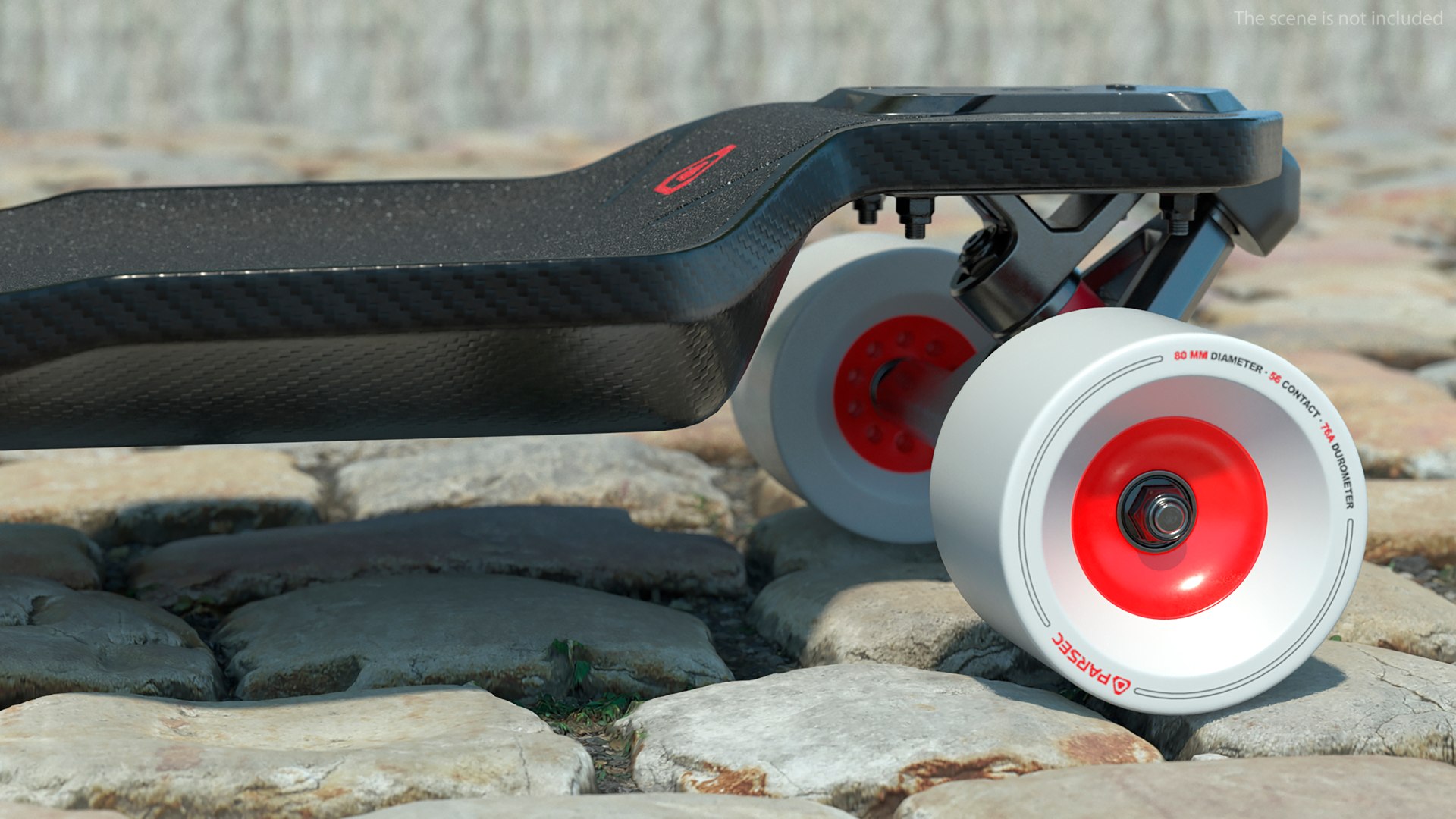 3D Aero Pro Longboard EV With Belt Drive System Rigged Model ...