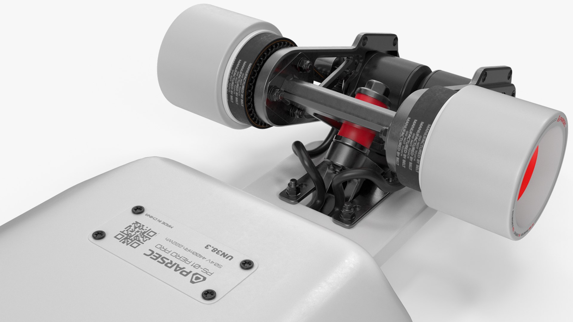 3D Aero Pro Longboard EV With Belt Drive System Rigged Model ...