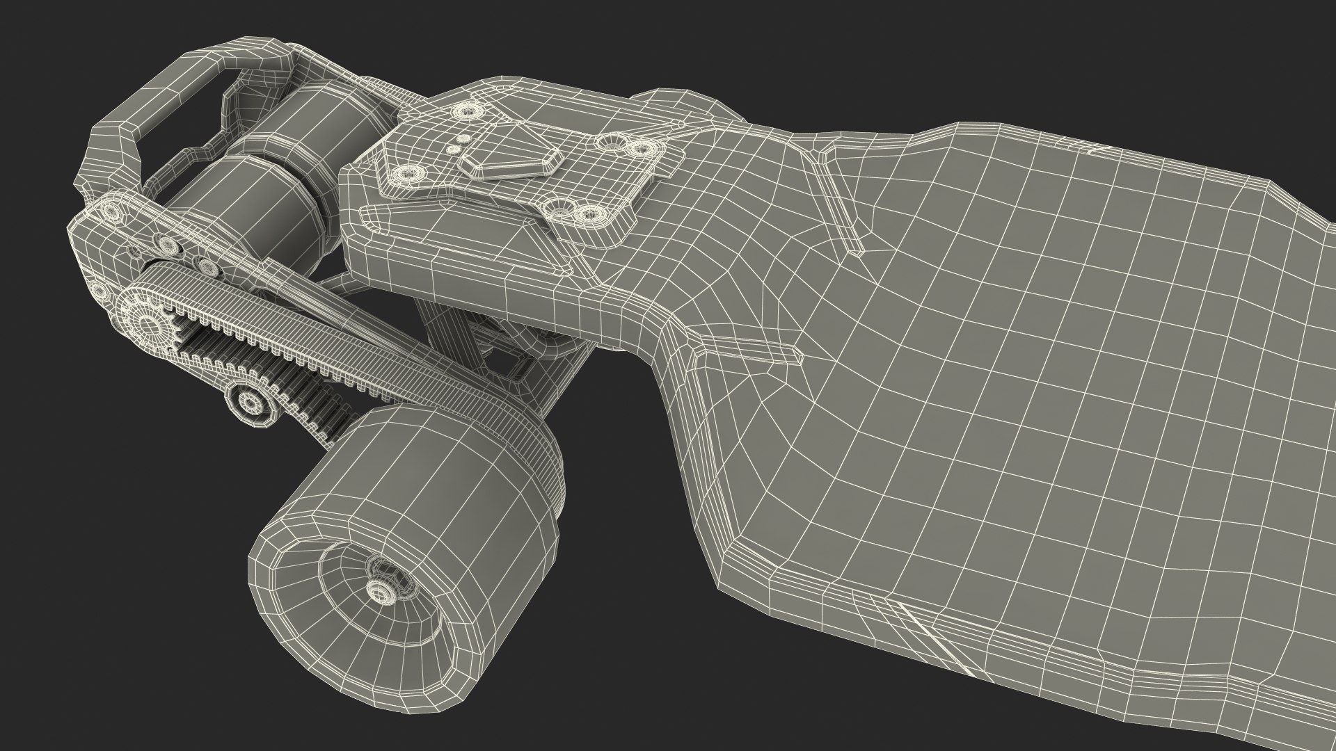 3D Aero Pro Longboard EV With Belt Drive System Rigged Model ...