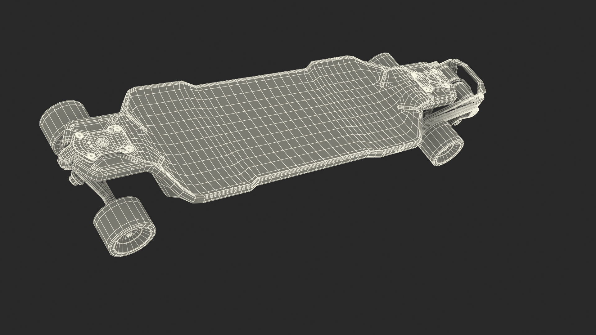 3D Aero Pro Longboard EV With Belt Drive System Rigged Model ...