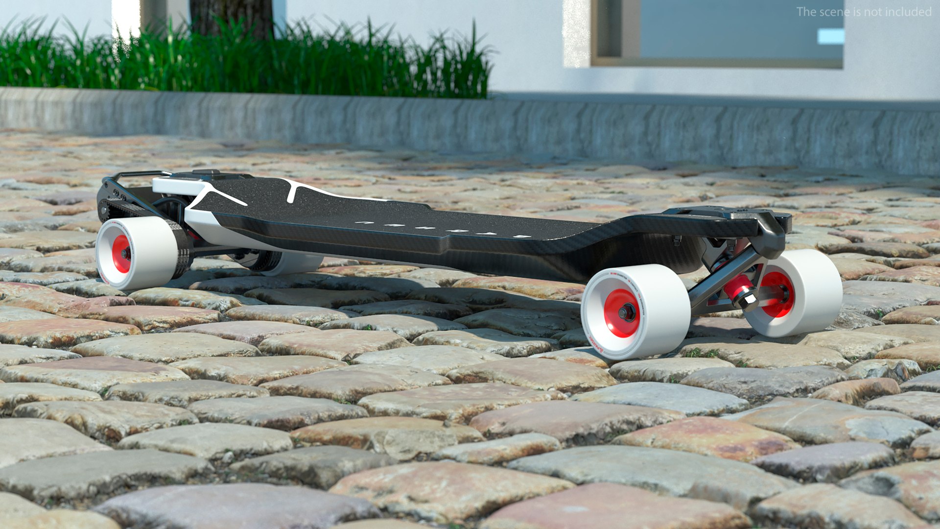 3D Aero Pro Longboard EV With Belt Drive System Rigged Model ...