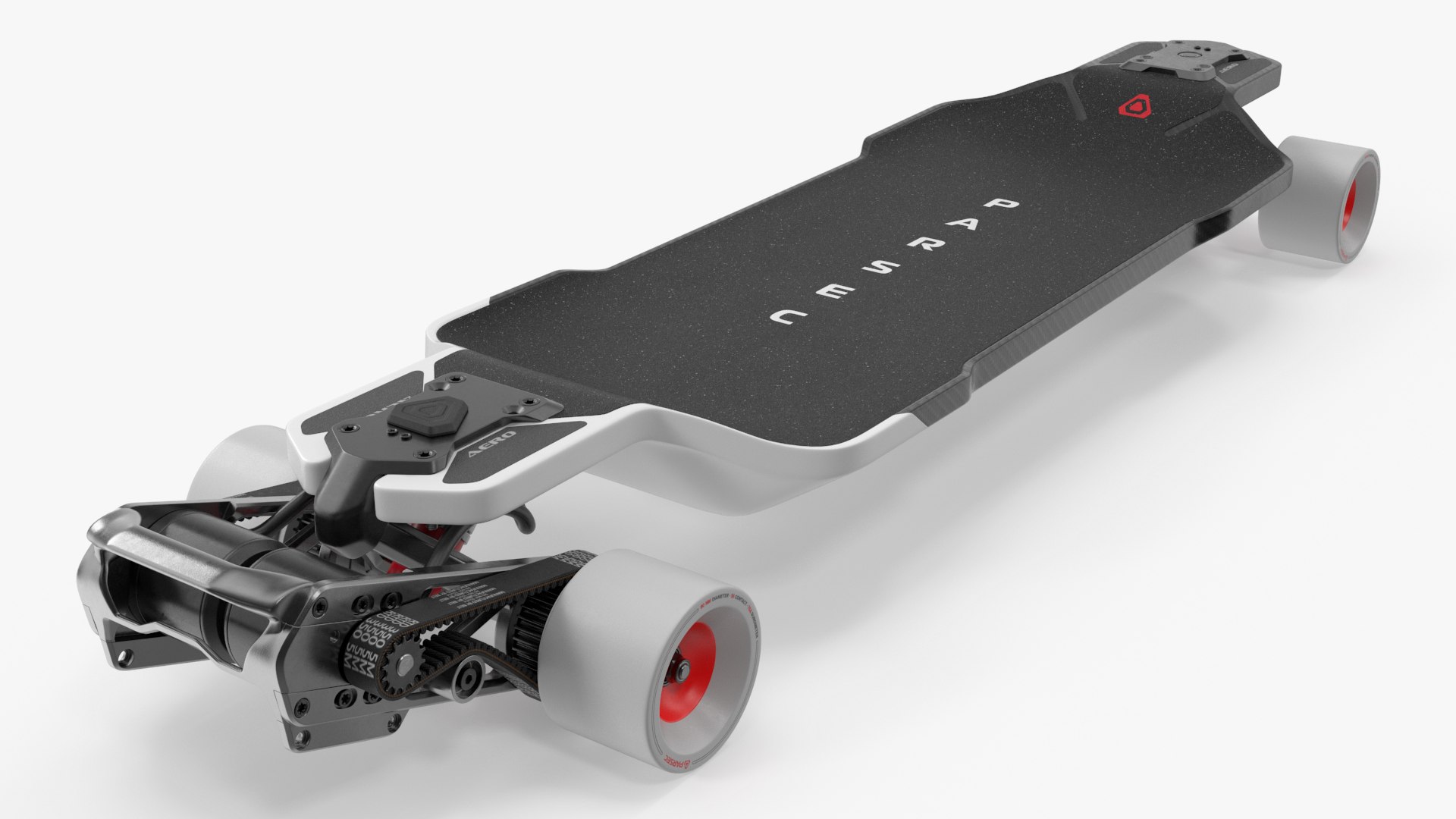 3D Aero Pro Longboard EV With Belt Drive System Rigged Model ...