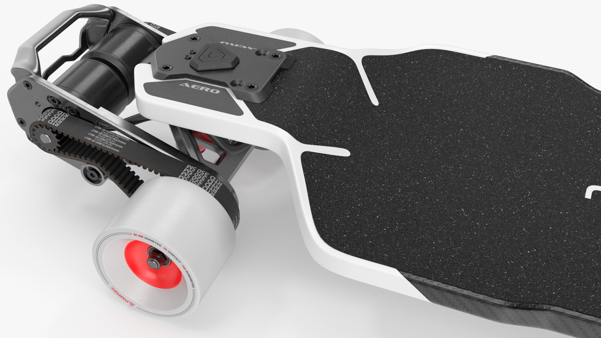 3D Aero Pro Longboard EV With Belt Drive System Rigged Model ...