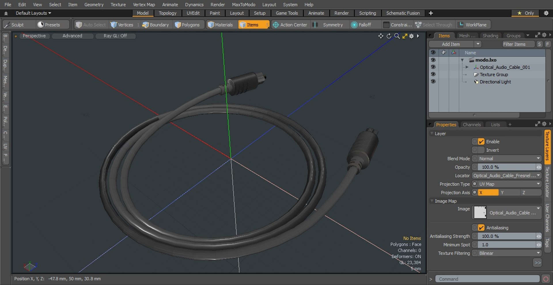 3D Optical Audio Cable Model - TurboSquid 1933553