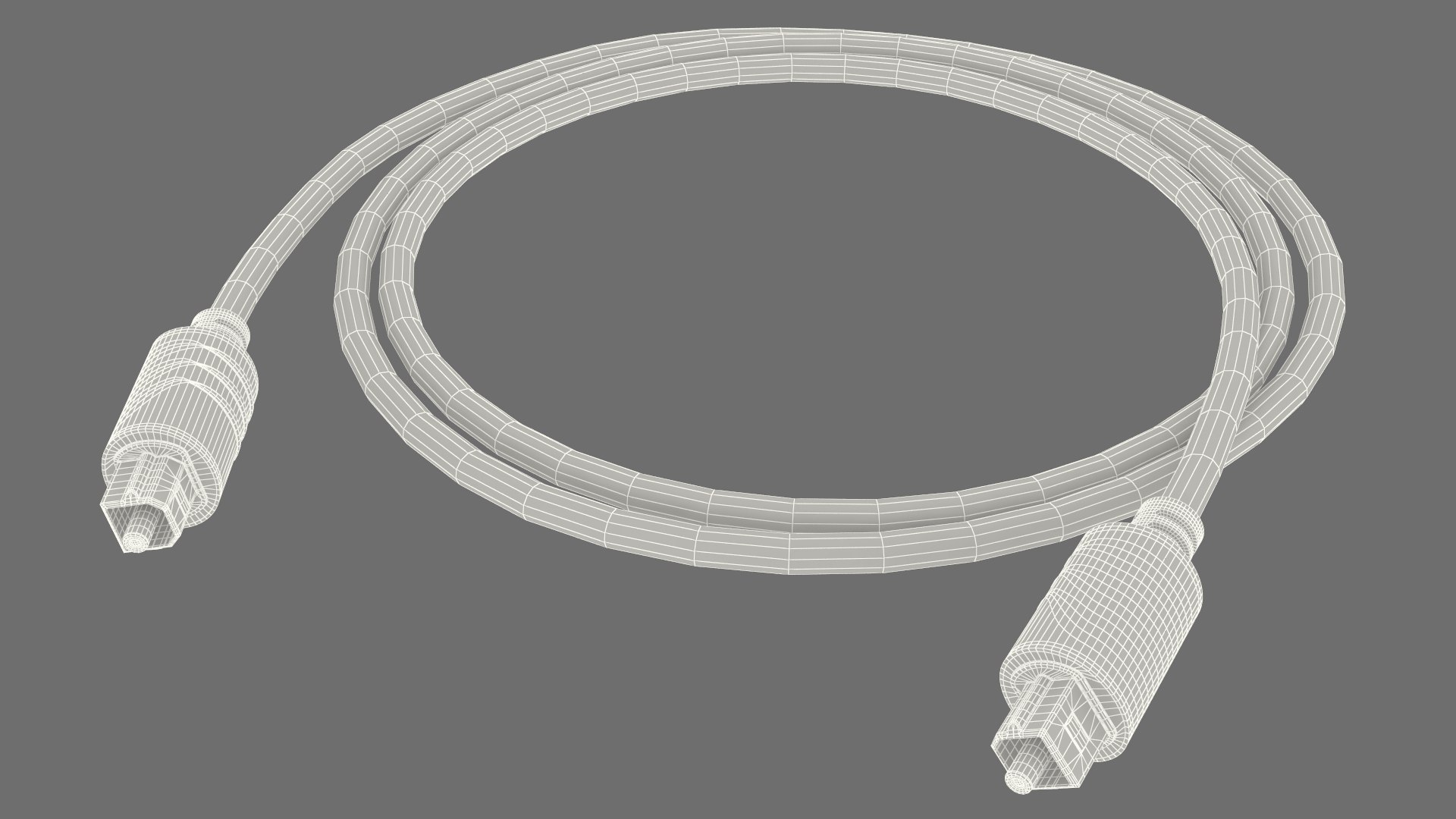 3D Optical Audio Cable Model - TurboSquid 1933553