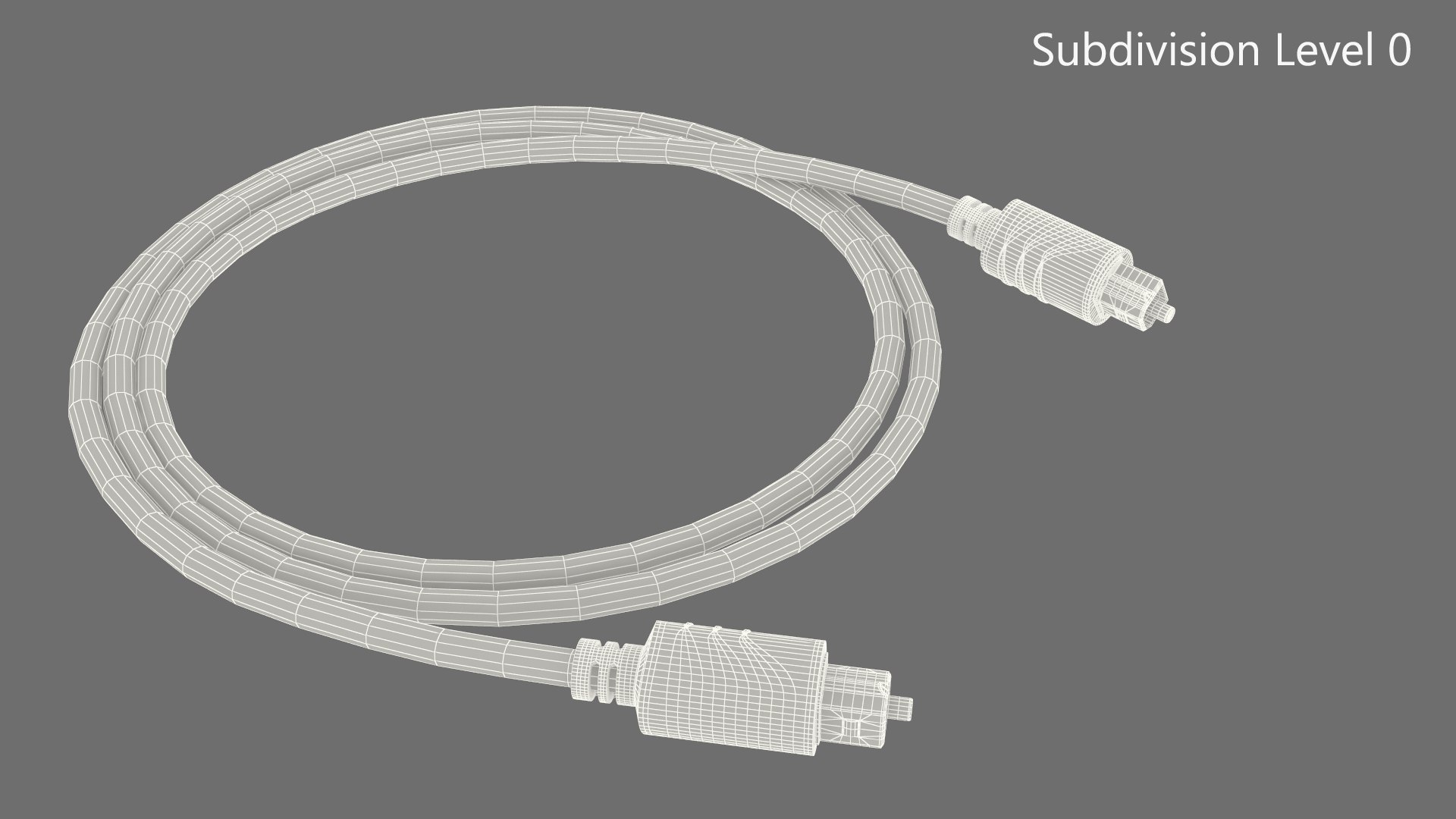 3D Optical Audio Cable Model - TurboSquid 1933553