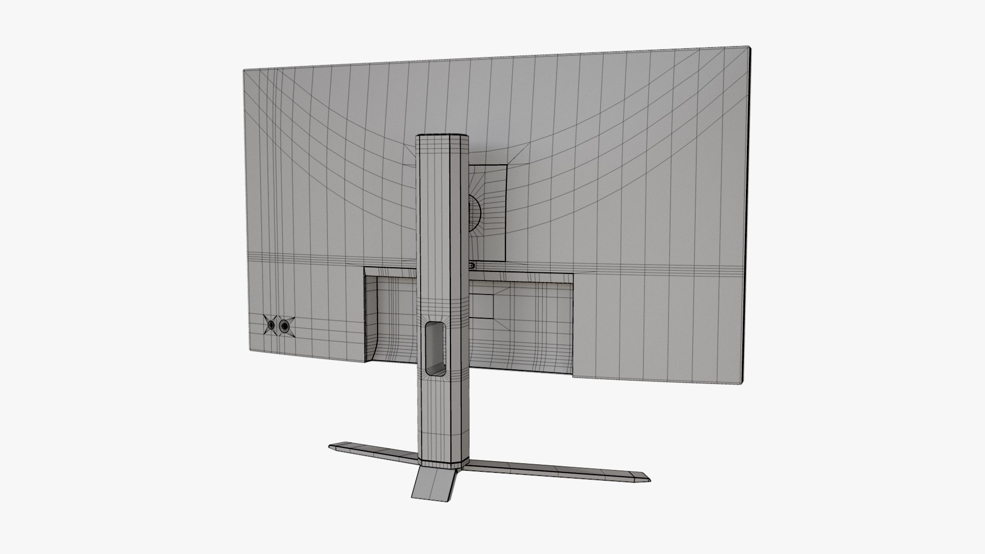 3D 32-Inch Monitor Black - TurboSquid 2079508