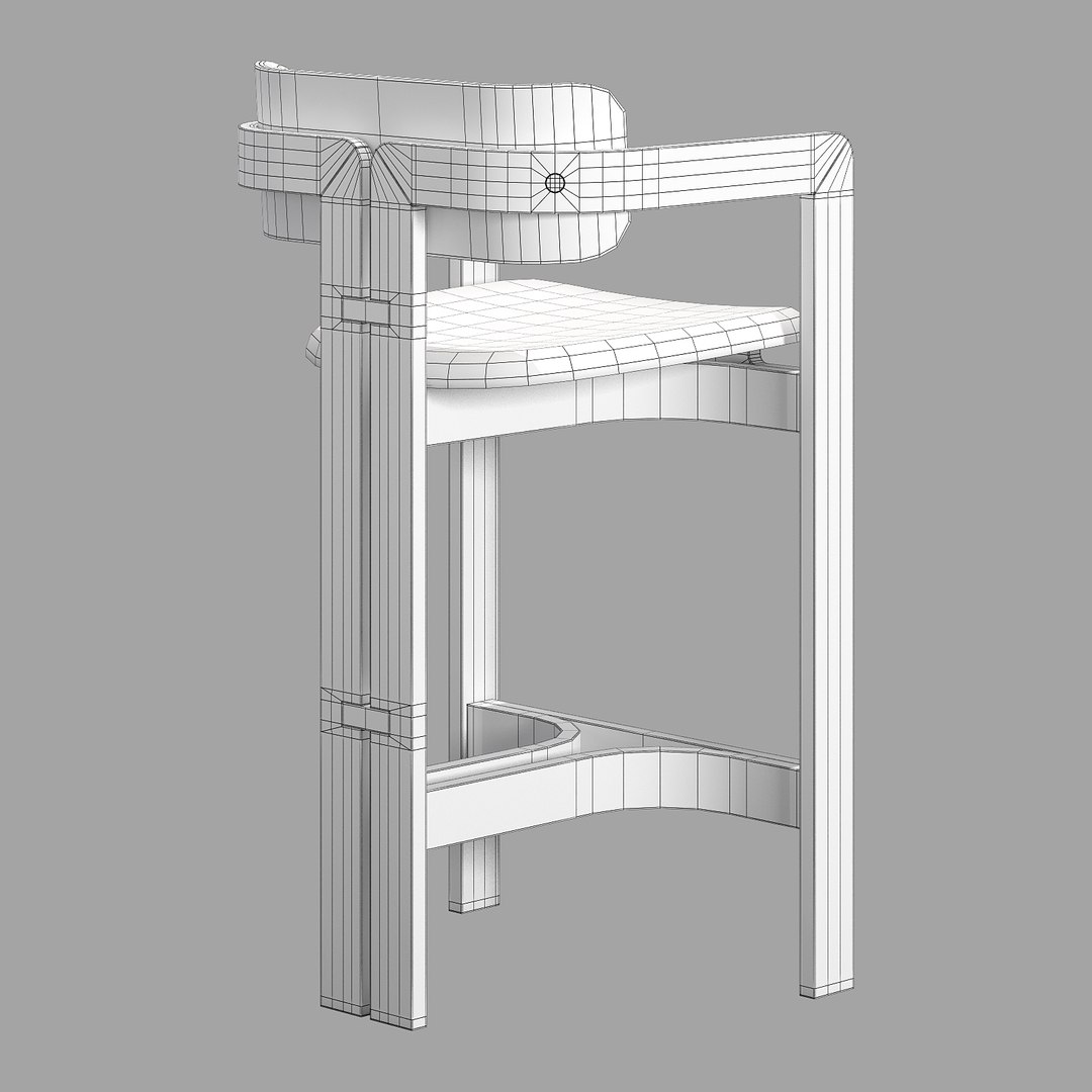 Gallotti And Radice 0419 Stool High Model - TurboSquid 2247182