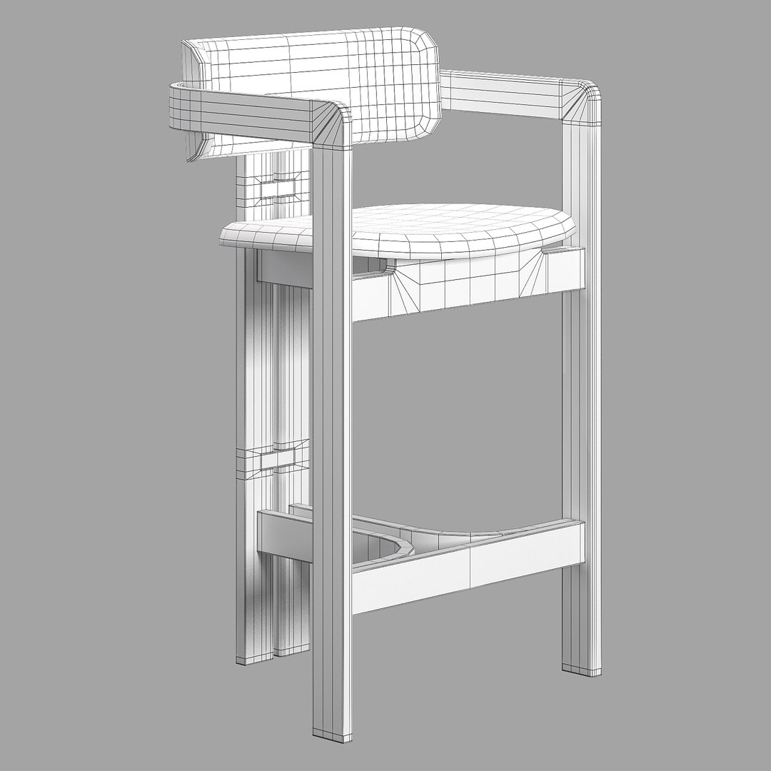 Gallotti And Radice 0419 Stool High Model - TurboSquid 2247182