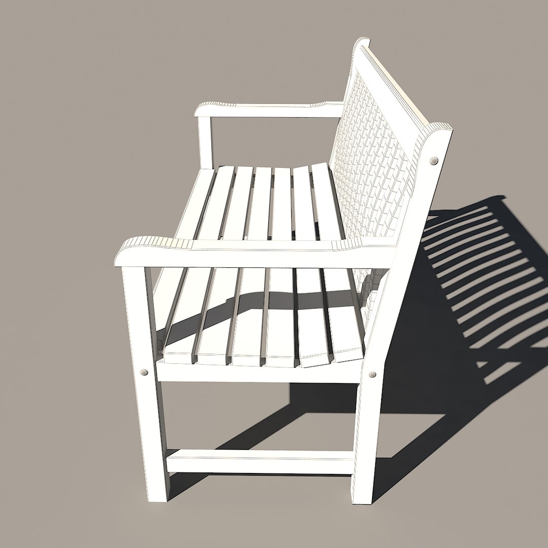 3D Bench Wood Model - TurboSquid 1597819