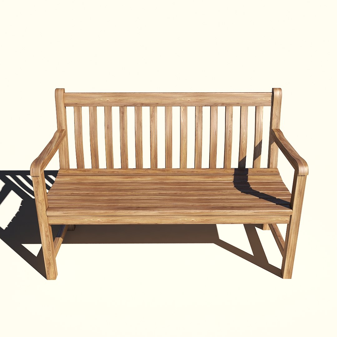 3D Bench Wood Model - TurboSquid 1597819