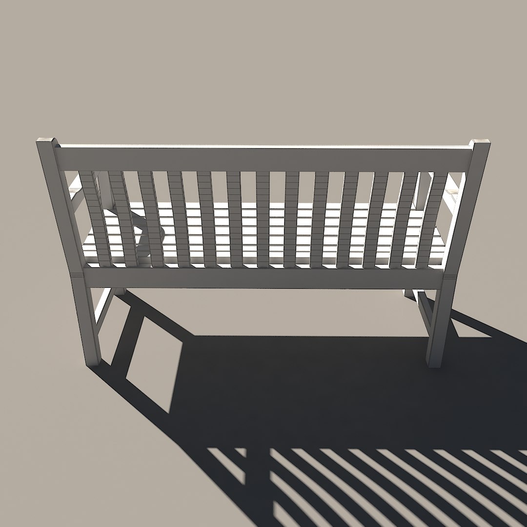 3D Bench Wood Model - TurboSquid 1597819