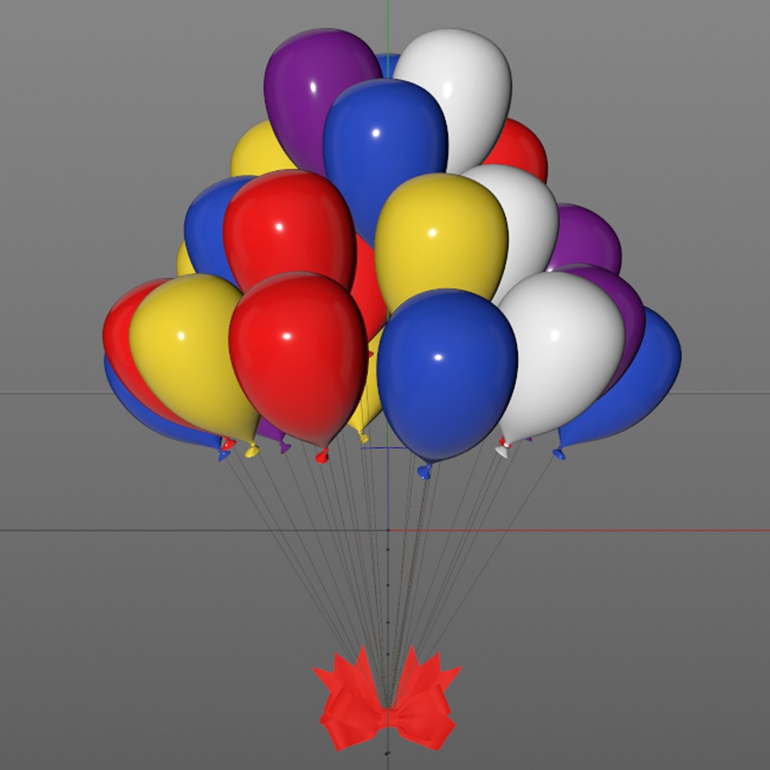 Balloons 3D Model - TurboSquid 1263666