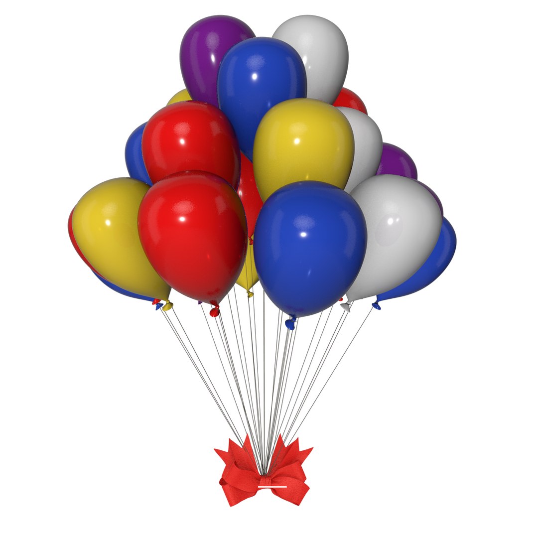 Balloons 3D Model - TurboSquid 1263666