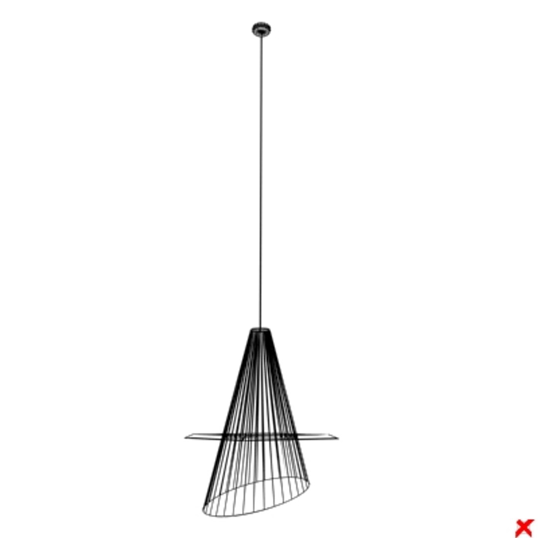 Free Lamp Hanging 3d Model